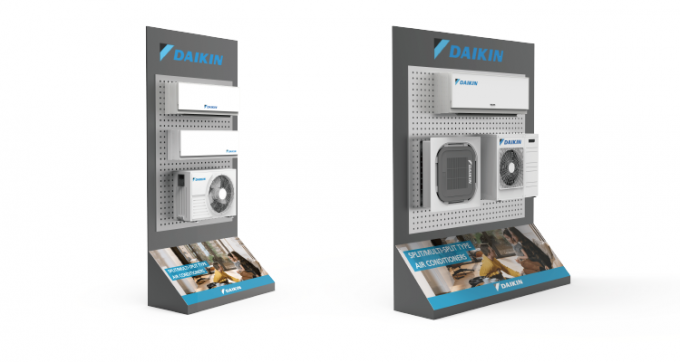 Supermarkets Air Conditioner Display Stand Metal Electrical Customized ...