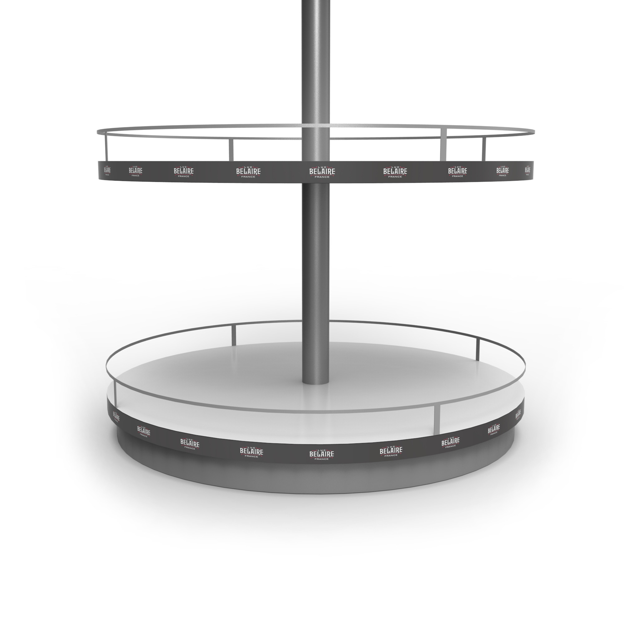 Customized Round Fashion Style Wine Display Rack Sparkling Beverage ...