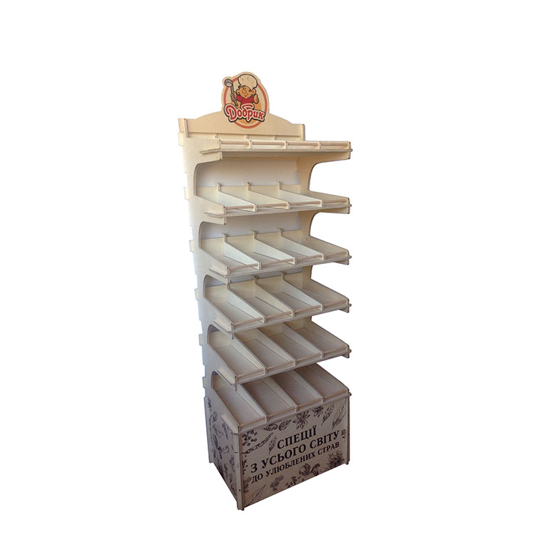 Retail Store Bread Display Stand Floor Standing Display Unit With ...