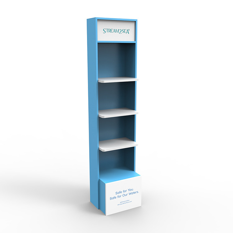 Retail Store Bread Display Stand Floor Standing Display Unit With ...