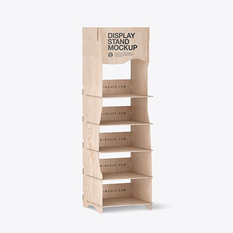 Moisturizing Cream Wooden Display Shelf Unit Plywood Skin Care Product ...