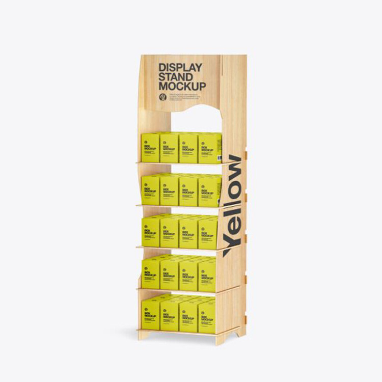 Moisturizing Cream Wooden Display Shelf Unit Plywood Skin Care Product ...