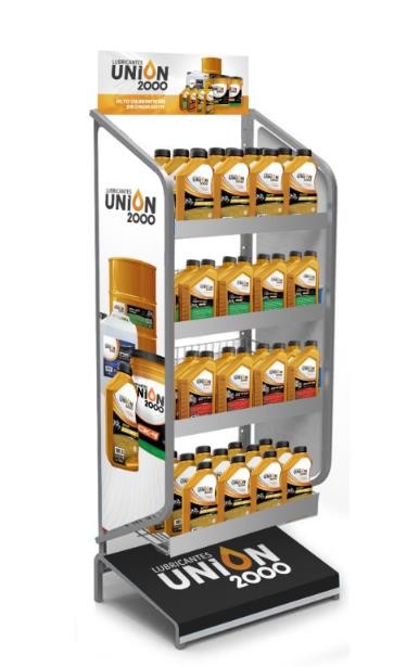 4 Tier Metal Display Stands Engine Oil Metal Car Accessories Display ...