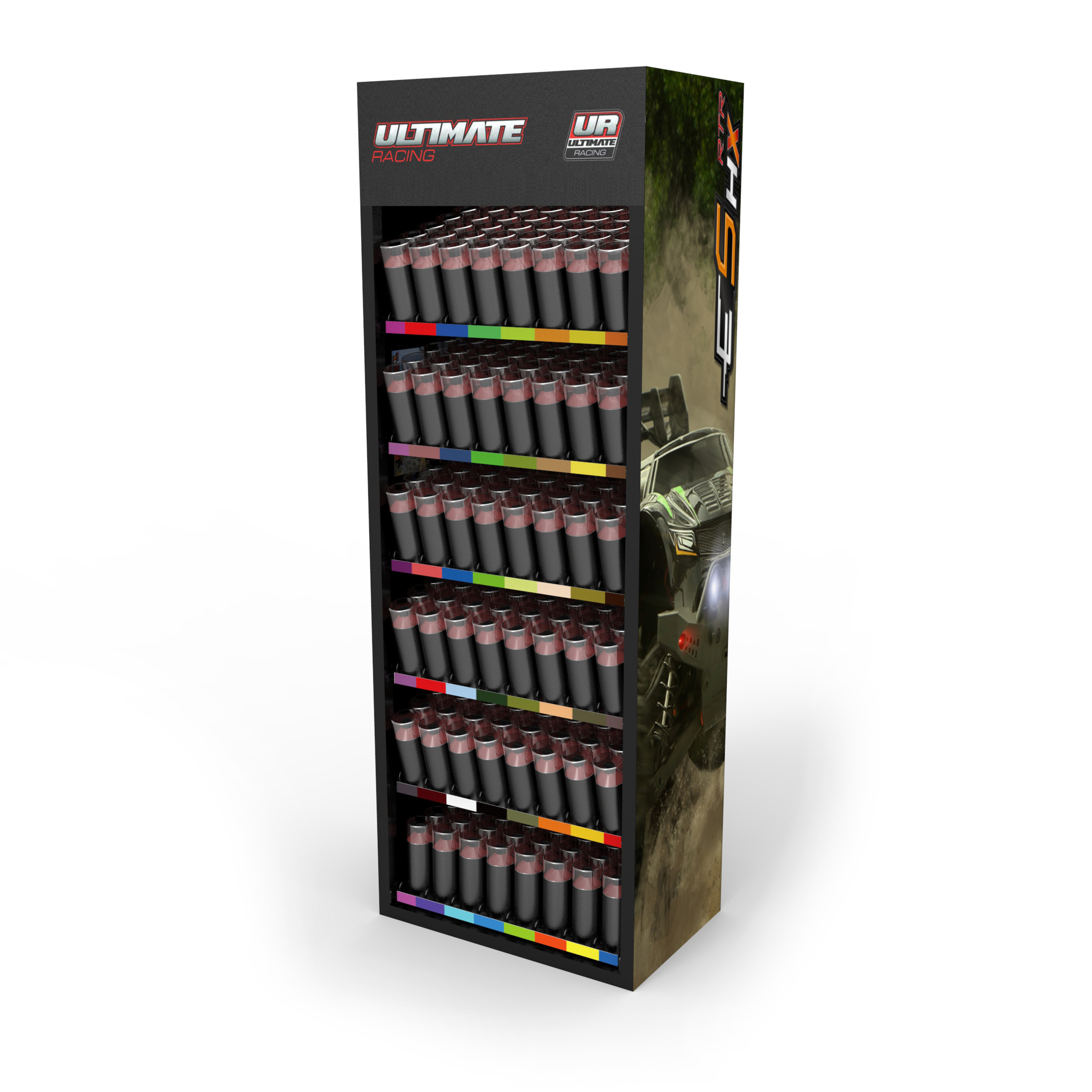 Tinplate Refillable Metal Display Stands Bottle Display Stand Storage ...