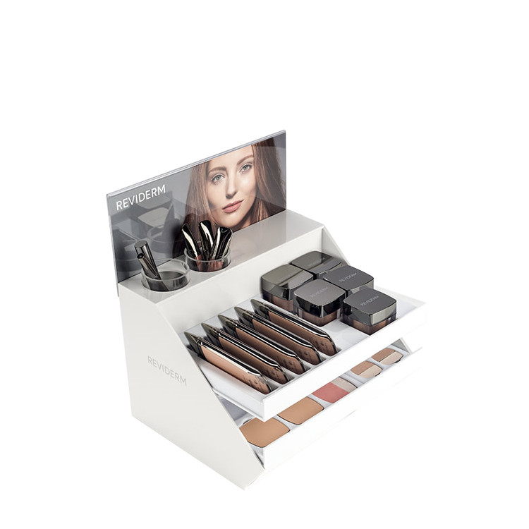 Eyeliner Pencil Counter Display Units PVC Foam Board Cosmetic Product ...