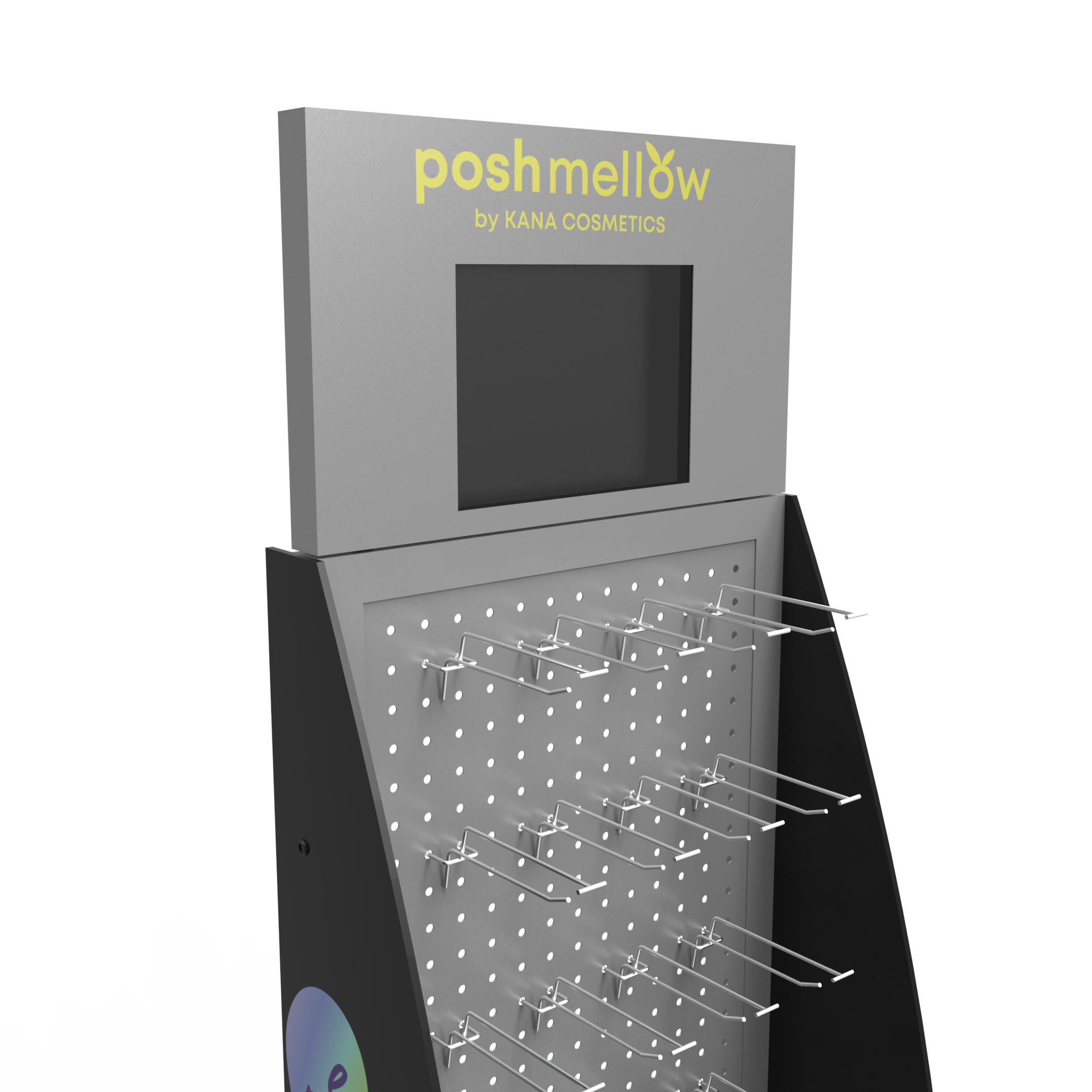 Retail Store PVC Display Stand Glove Display Rack Pegboard Display ...