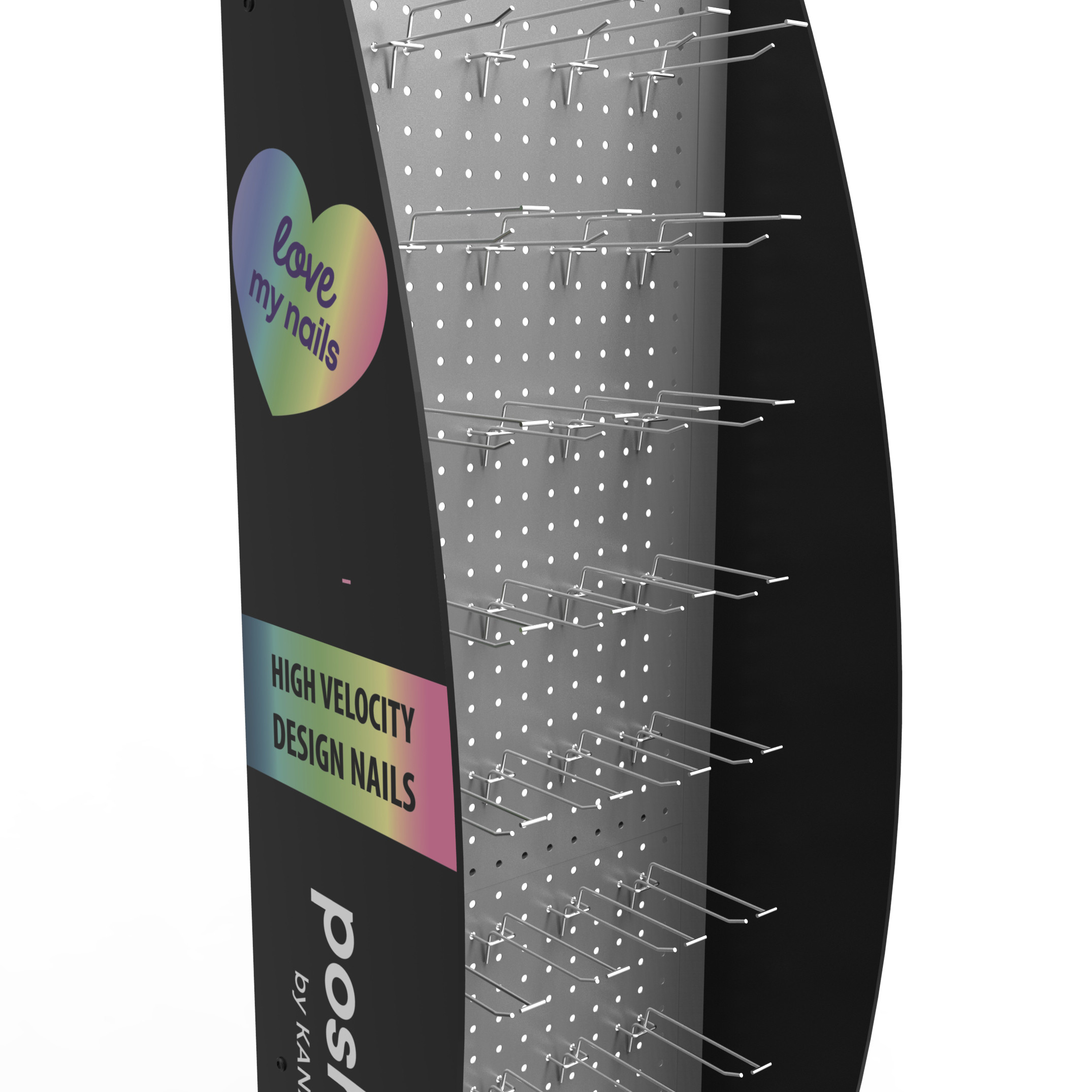 Retail Store PVC Display Stand Glove Display Rack Pegboard Display ...