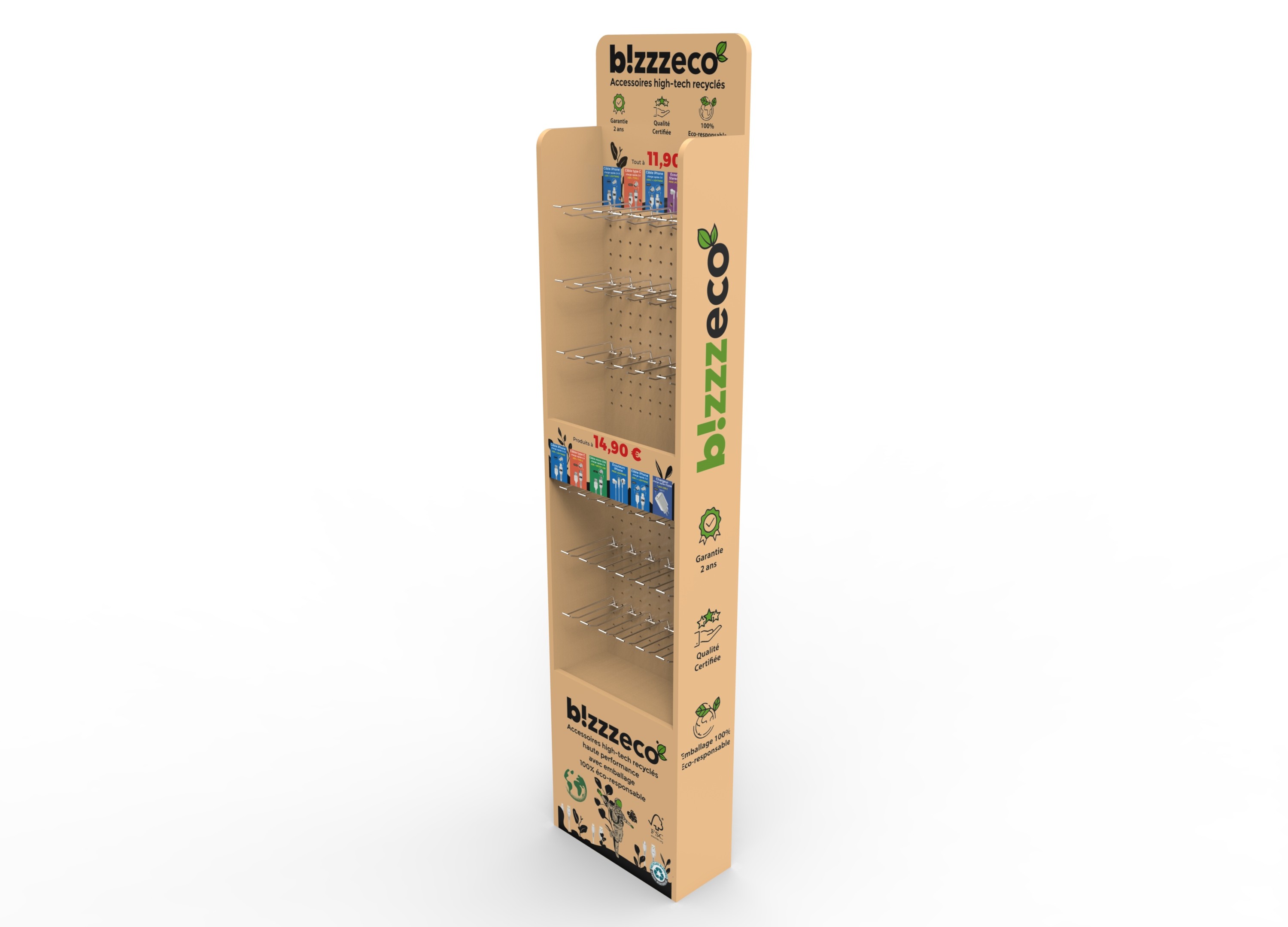 Customized Wooden Display Stand Racks For Supermarket And Store Displays