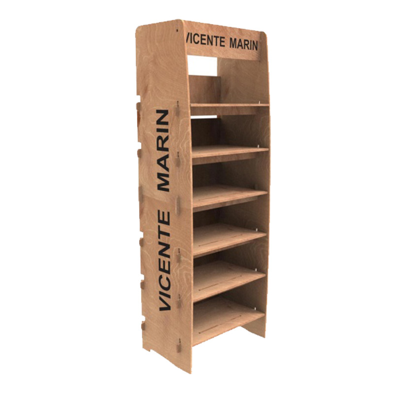 Customizable Electronic Product Display Racks Plywood Shelves For ...